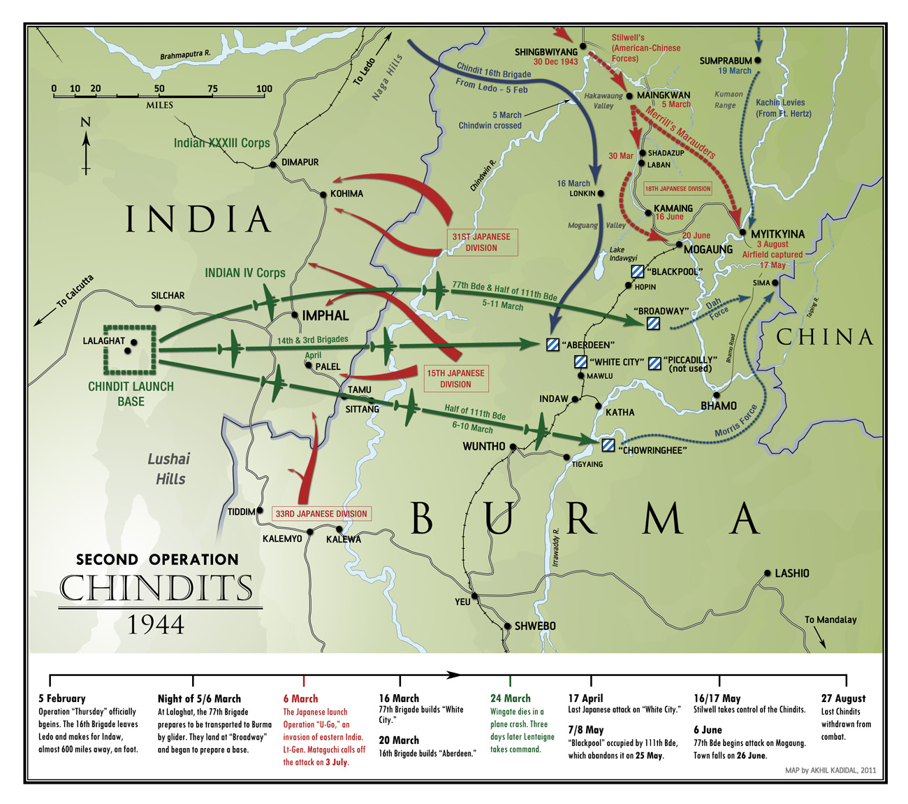 Chindit-Map-Operation-Thursday (1944) – Achilles the Heel